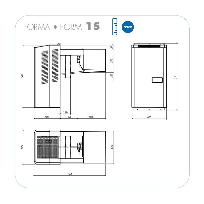 STRADDLE R290 CHILLER ATSTN075U MONOBLOCK 9.0m³ UNIT